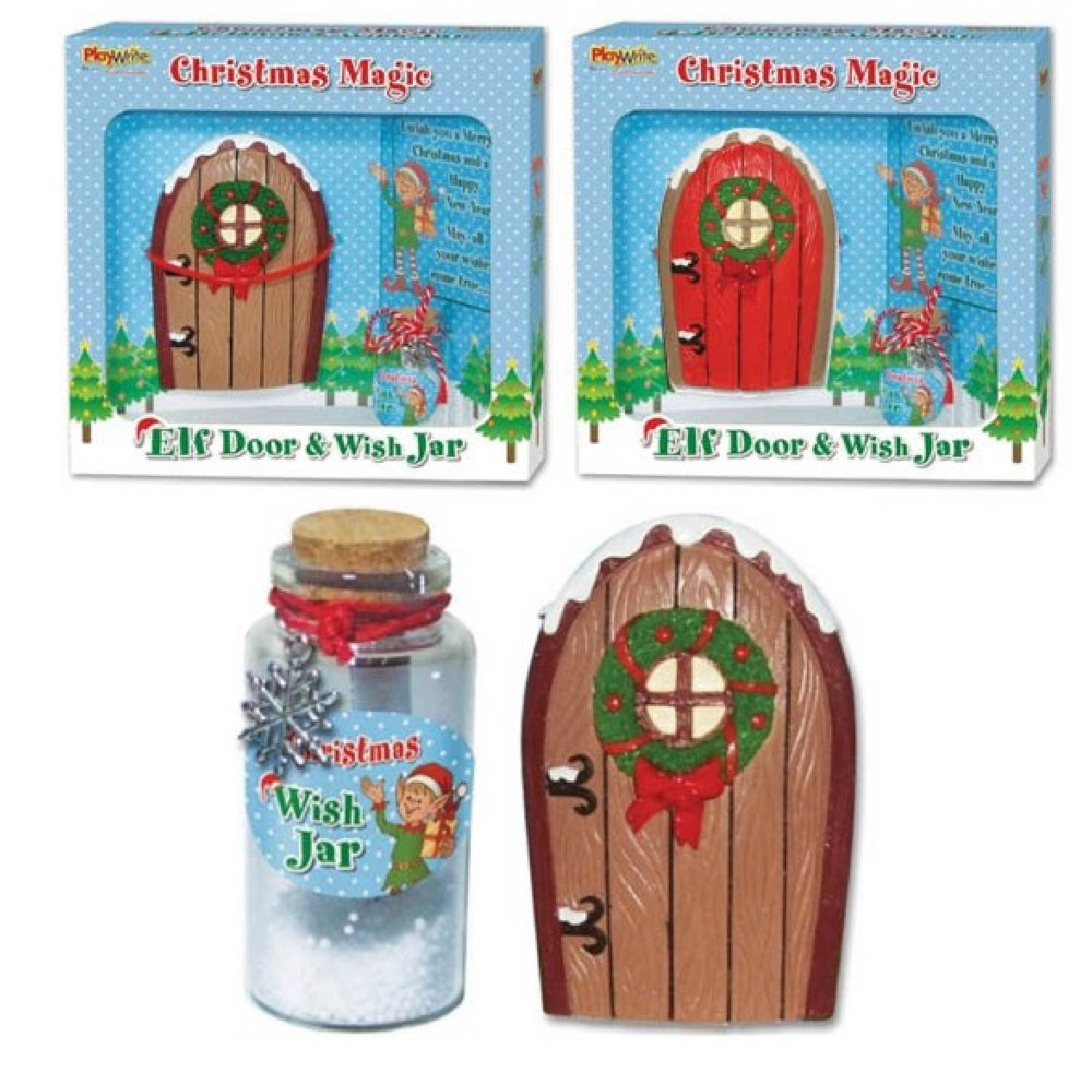 Christmas Magic Elf Door Set - Various Colours – Derbyshire Gift Centre