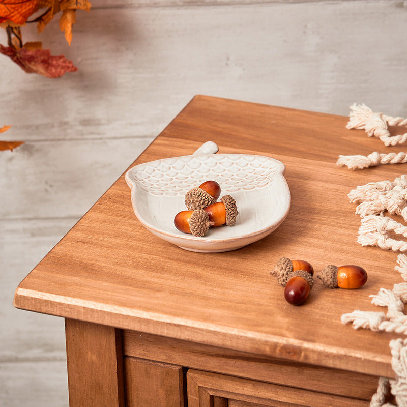 Stoneware Ceramic Acorn Dish – Derbyshire Gift Centre
